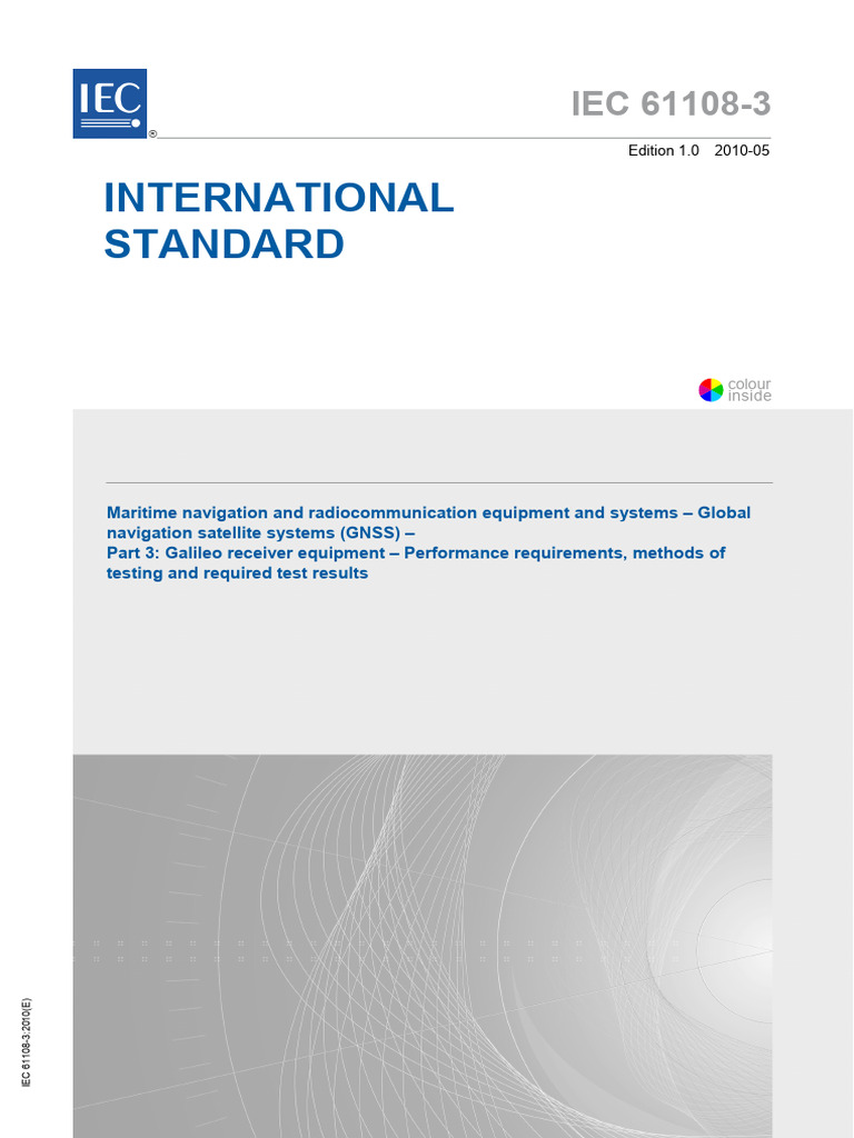 Galileo Receiver Performance Standards | PDF | Navigation ...