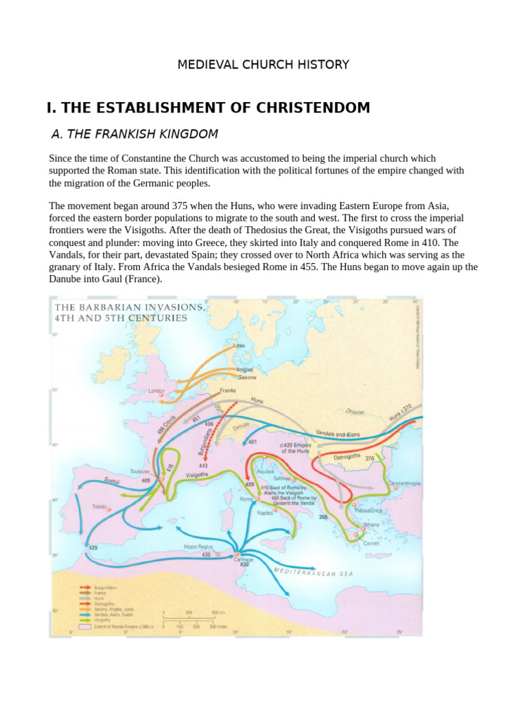 Synthesis Medieval Church History 2025 | PDF | Pope | Germanic Peoples