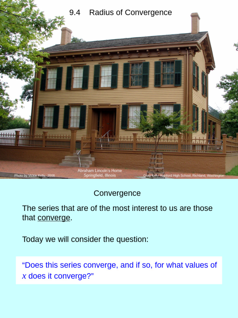 Radius of Convergence Explained | PDF | Mathematical Analysis | Real ...