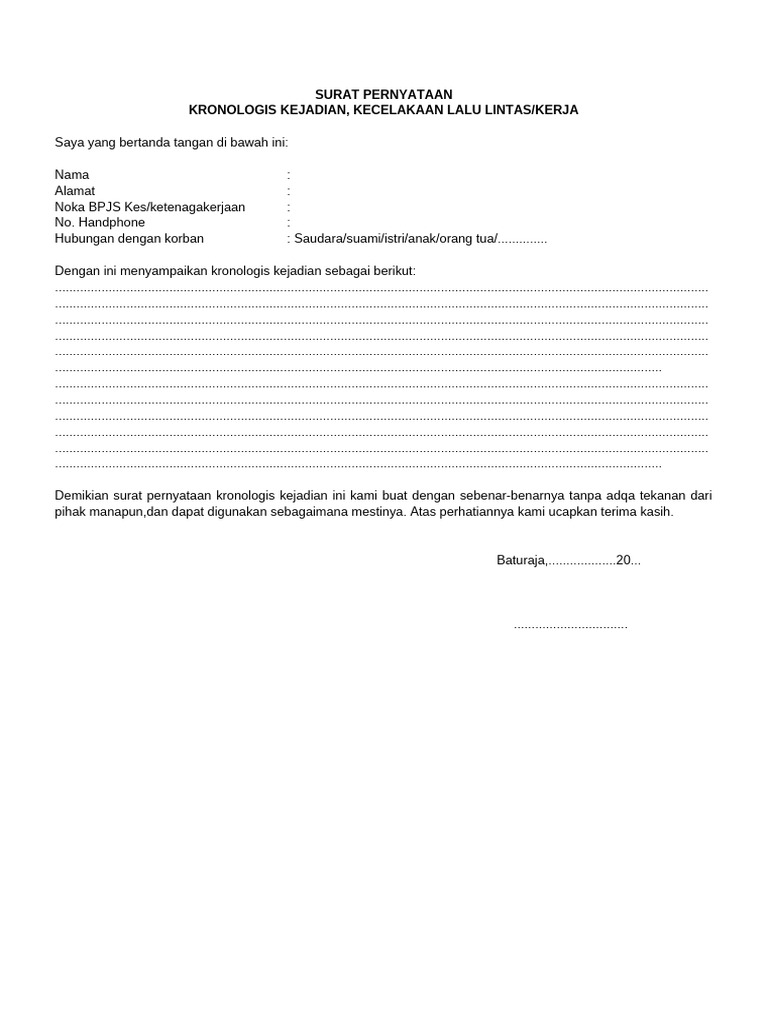 Foram Surat Kronologi | PDF