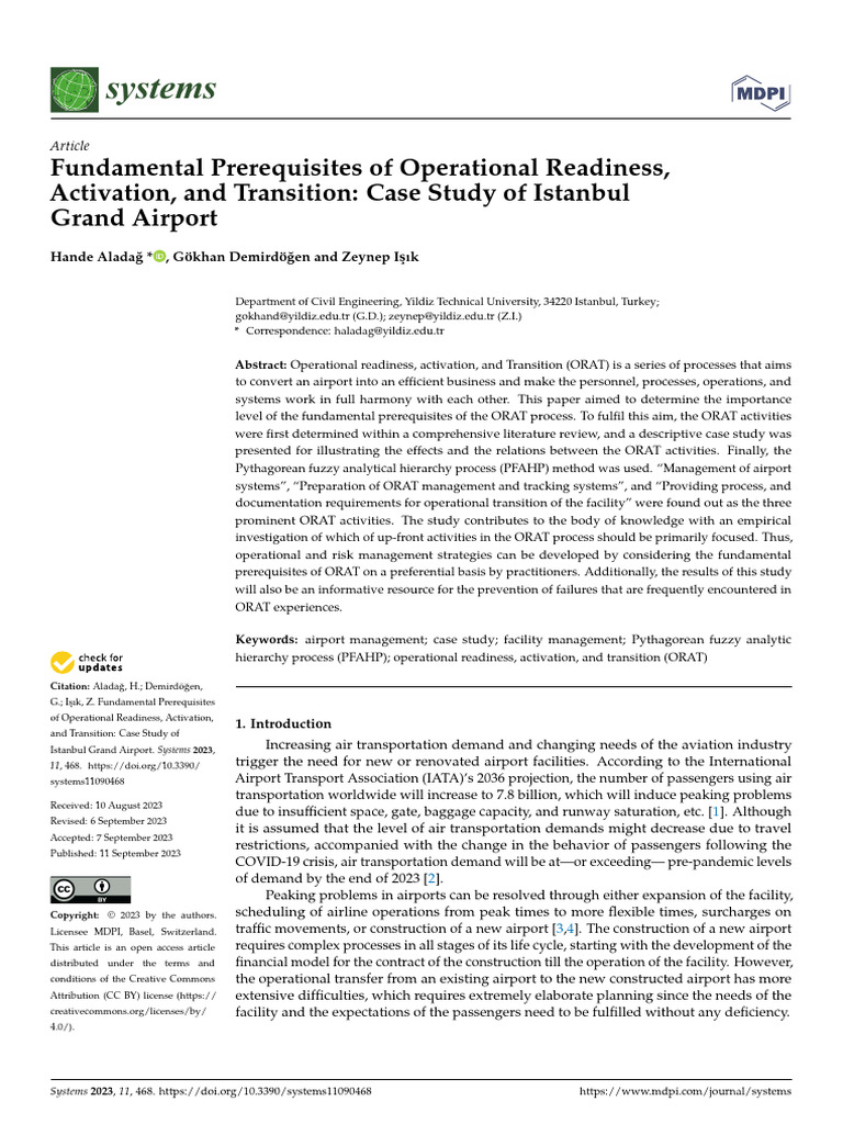 ORAT Process Essentials for Istanbul Airport | PDF | Airport