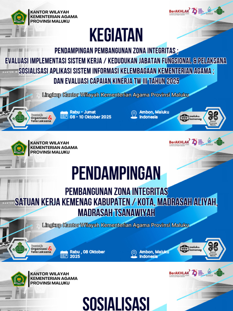Contoh Backdrop Kegiatan Kemenag Maluku | PDF