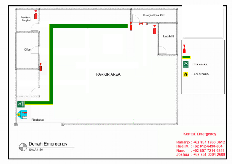Denah Layout Emergensi OKE | PDF