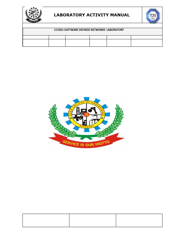 SDN Lab Manual | PDF | Computer Network | Network Switch