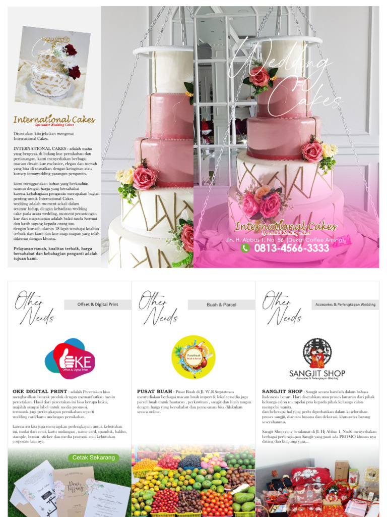 Brosur International Cake PDF | PDF