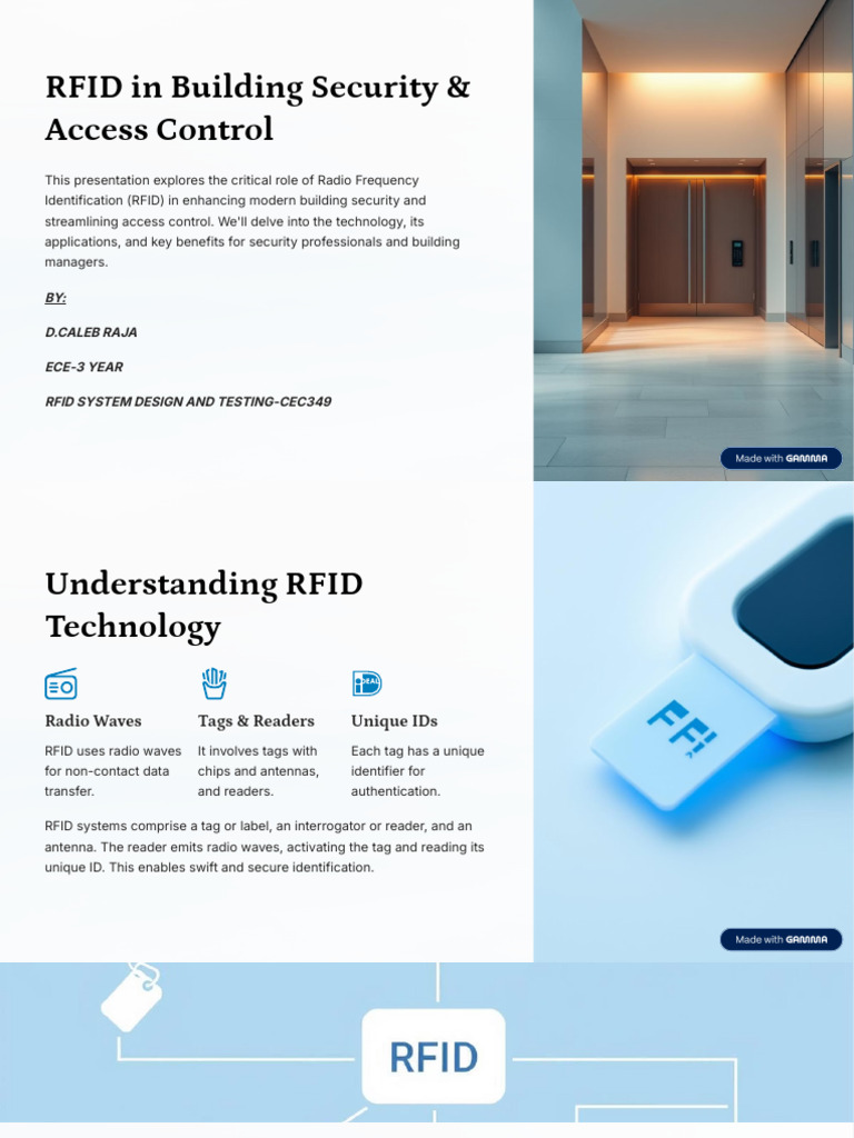 Rfid - in Building Security and Access Control | PDF | Radio Frequency ...
