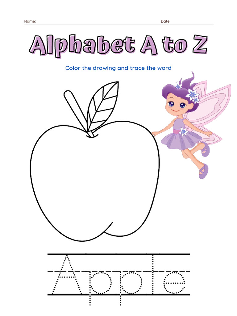 Alphabet A To Z Coloring Worksheet Set - 20251006 - 201221 - 0000 | PDF ...