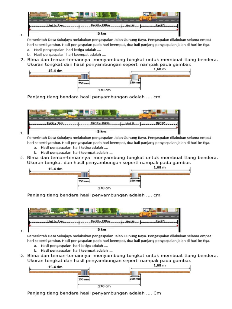 Pengaspalan Jalan dan Tiang Bendera Desa Sukajaya | PDF