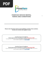 FoneYam Device Rental Terms Overview | PDF | Insurance | Contractual Term