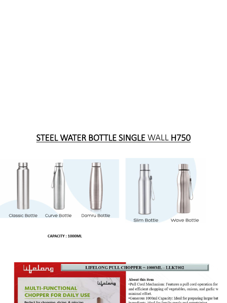 Steel Water Bottles and Accessories Collection | PDF