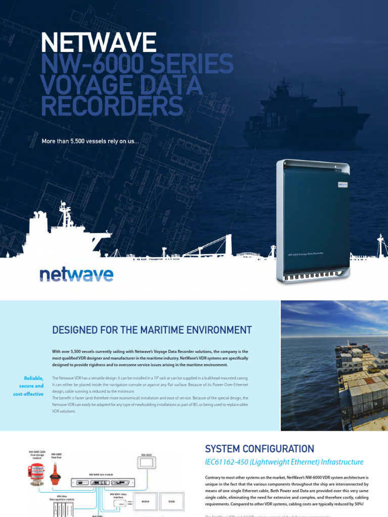 Netwave NW-6000 VDR Brochure 2014 | PDF | Network Switch | Computer Science