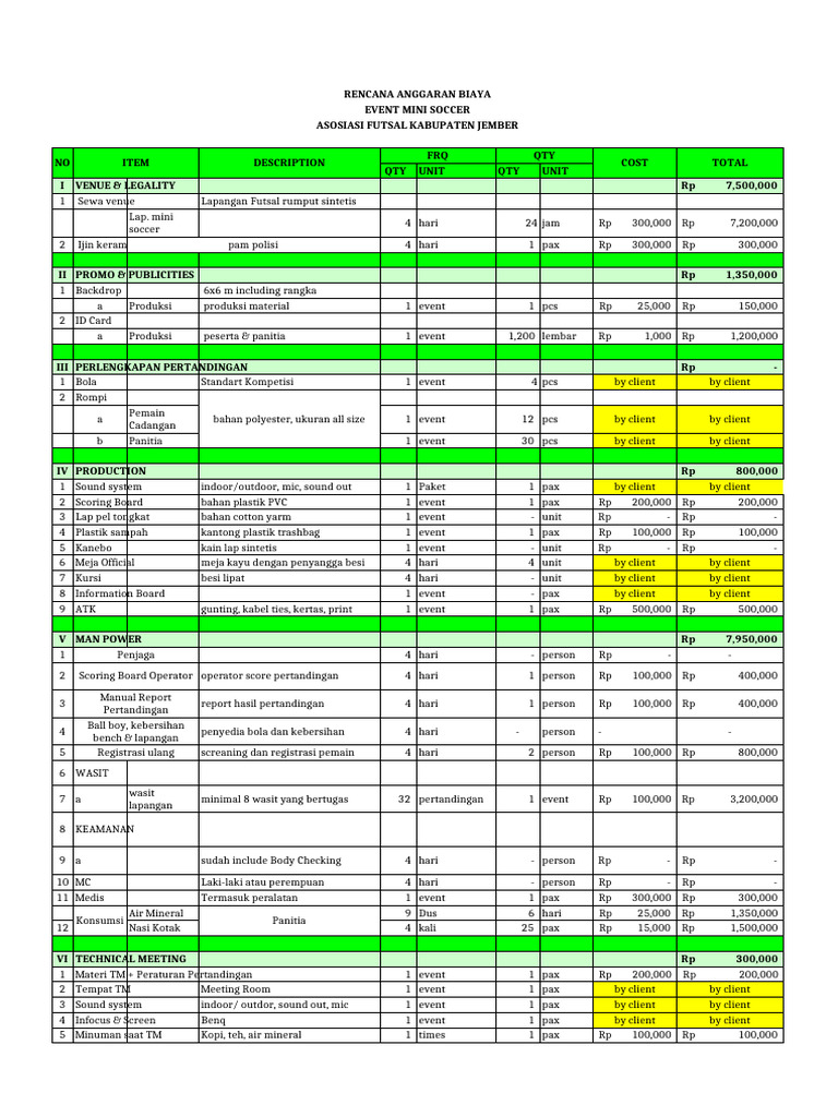 RAB Mini Soccer | PDF