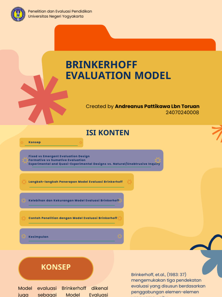 Brinkerhoff Evaluation Model - Andreanus Pattikawa LBN Toruan - 24070240008 | PDF