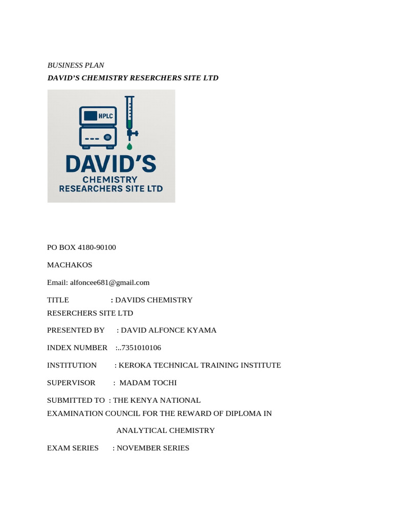 David Alfonce | PDF | Laboratories | Equity (Finance)
