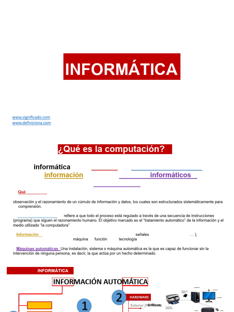 Cours Initiation Informatique 1°bach | PDF | Periférico | Hardware de ...