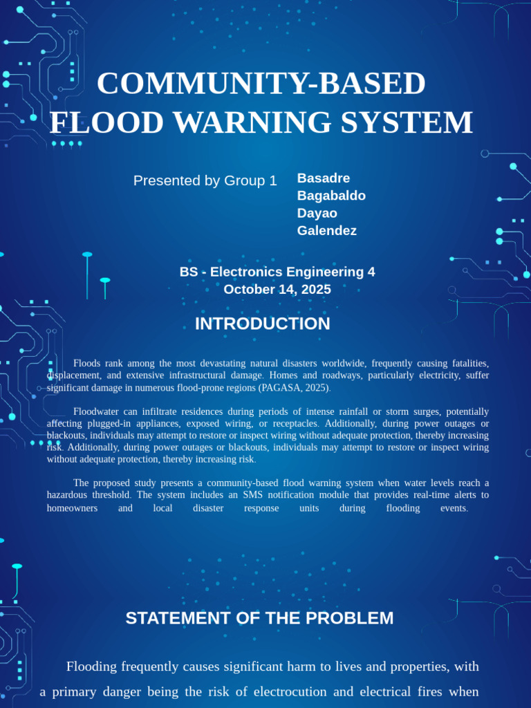 Community-Based Flood Warning System | PDF | Flood