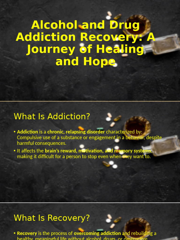Alcohol and Drug Addiction Recovery | PDF