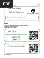 Solving Equations: Corbettmaths Video 110 | PDF | Triangle Geometry ...
