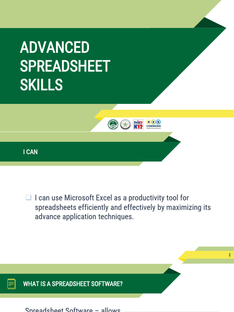 Advanced Spreadsheet Techniques | PDF | Microsoft Excel | Spreadsheet