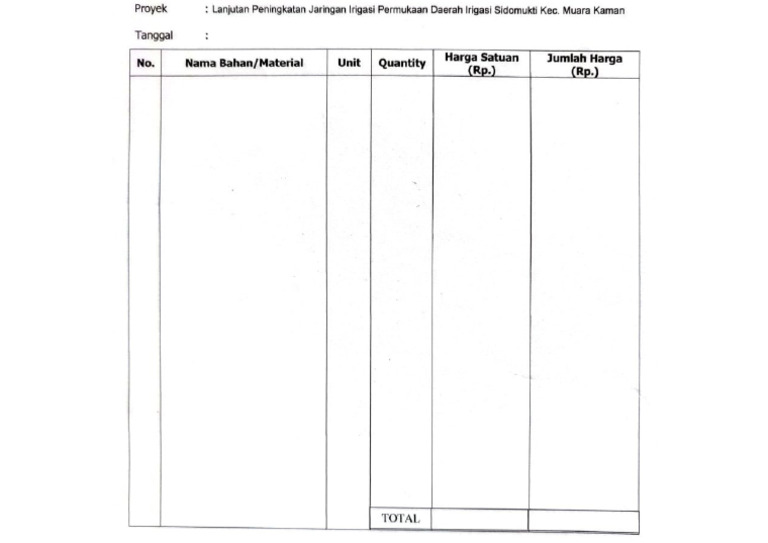 Fomr - Permintaan Material | PDF