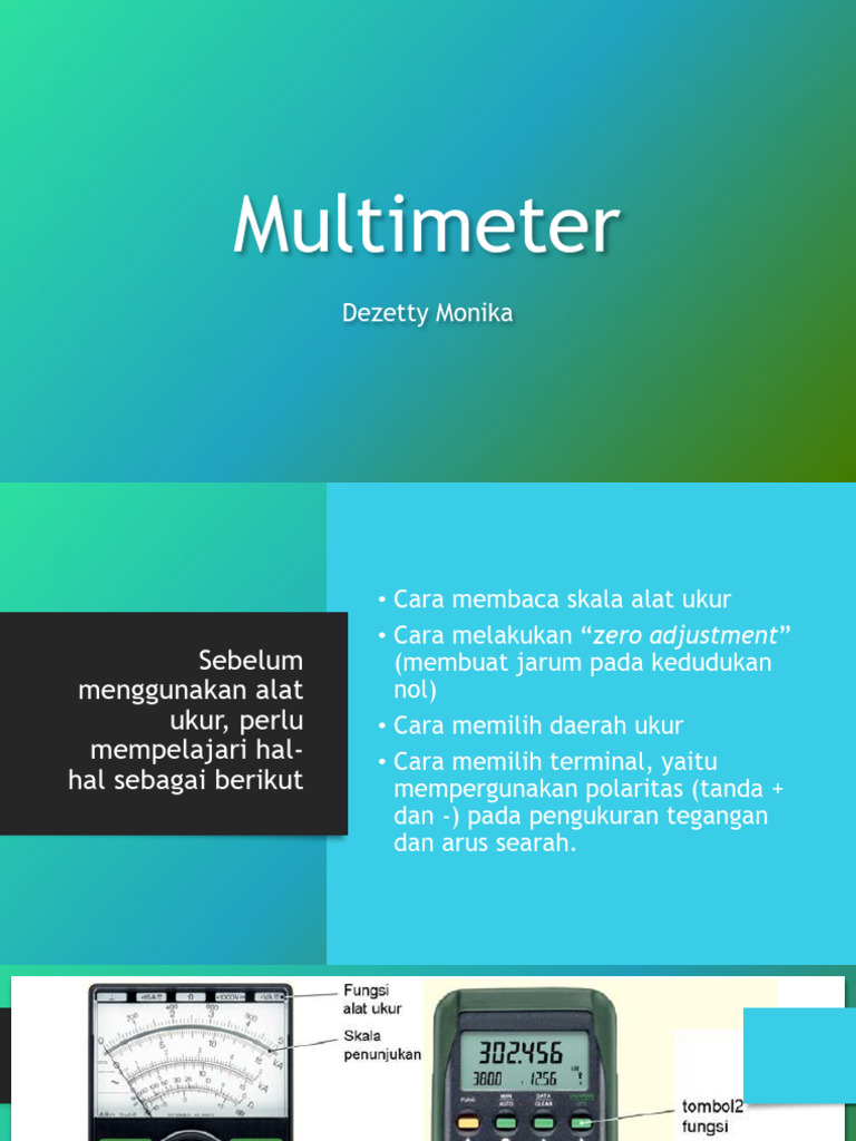 Panduan Lengkap Penggunaan Multimeter | PDF