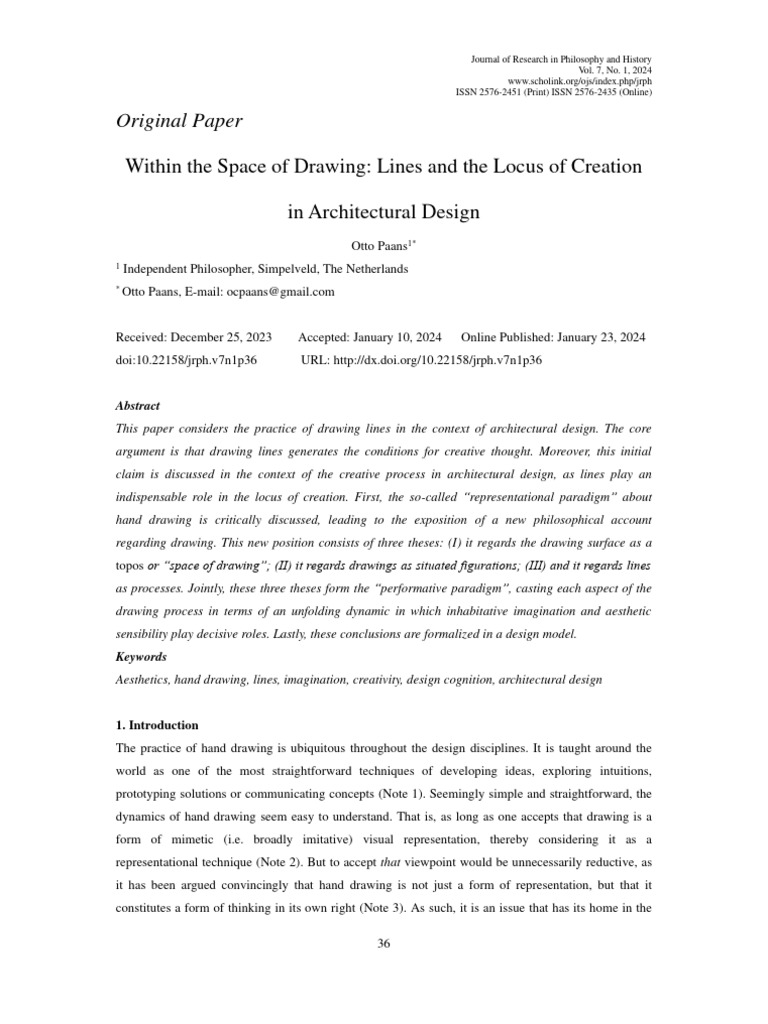 Within The Space of Drawing Lines and TH | PDF | Idea | Thought