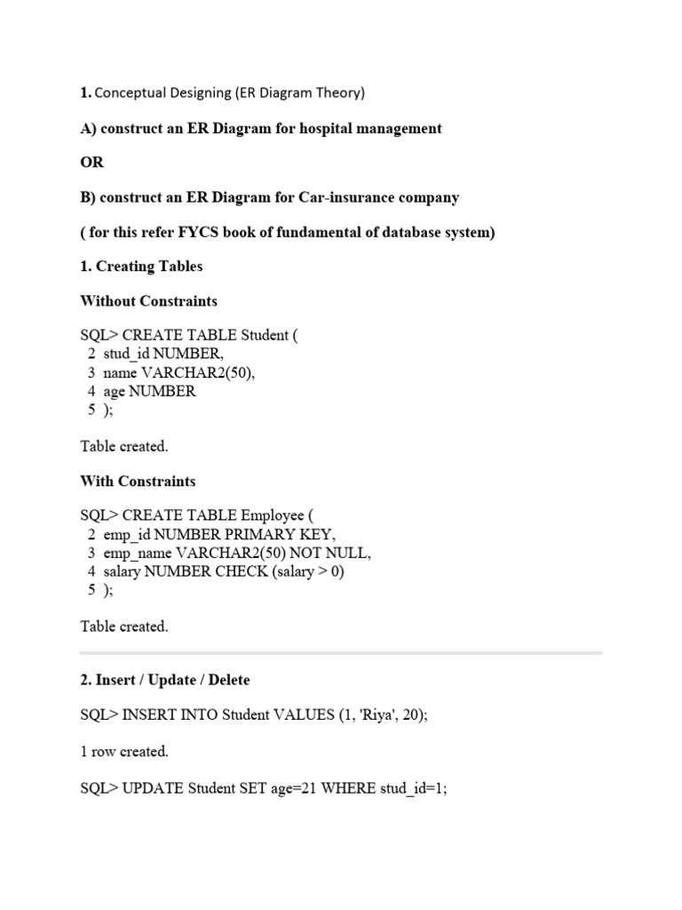 Practical WRITE UP of DBMS | PDF | Table (Database) | Databases