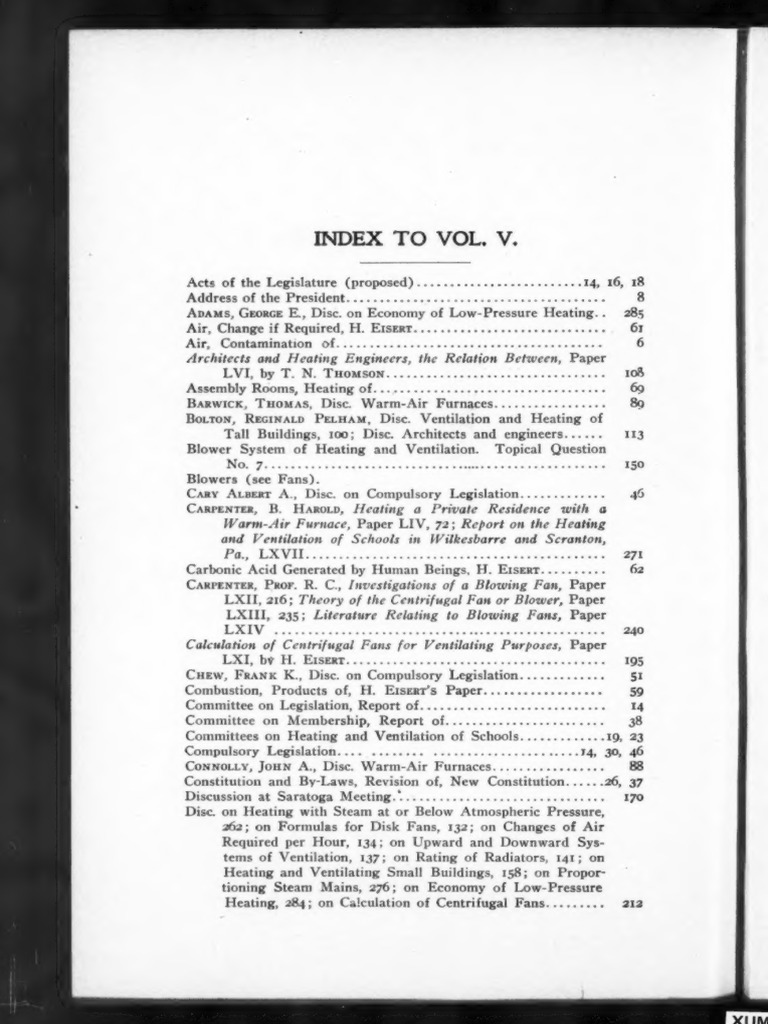 Heating and Ventilation Index Vol. V | PDF | Ventilation (Architecture ...