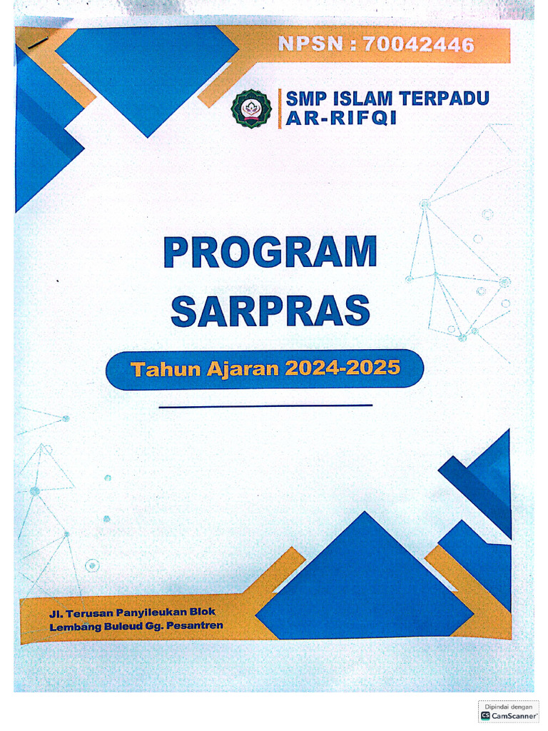 Program Sarpras | PDF