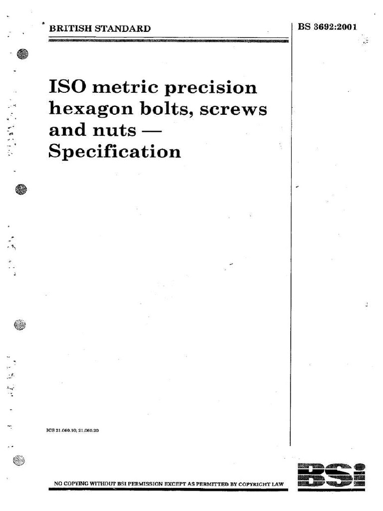 4 BS 3692 | PDF