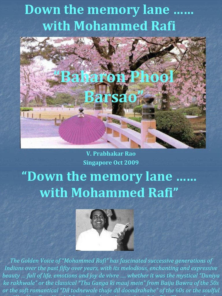 Mohd Rafi | PDF | Cinema Of India | Bollywood