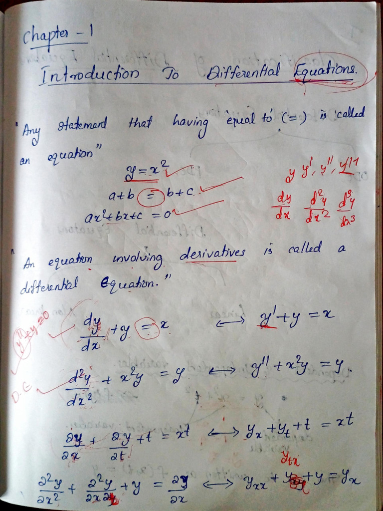 Introduction to Differential Equations | PDF | Mathematical Objects ...