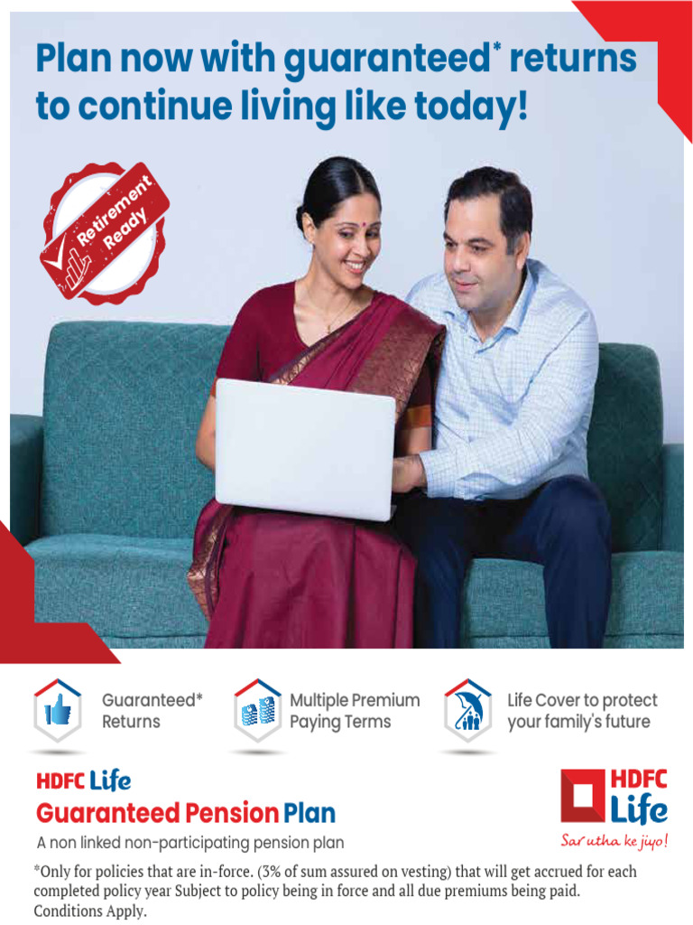 HDFC Life Guaranteed Pension Plan Overview | PDF | Insurance | Life Annuity