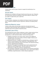 Target Leave of Absence Guidelines | PDF | Sick Leave | Parental Leave
