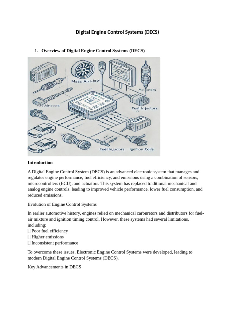 Digital Engine Control Systems | PDF | Throttle | Internal Combustion ...