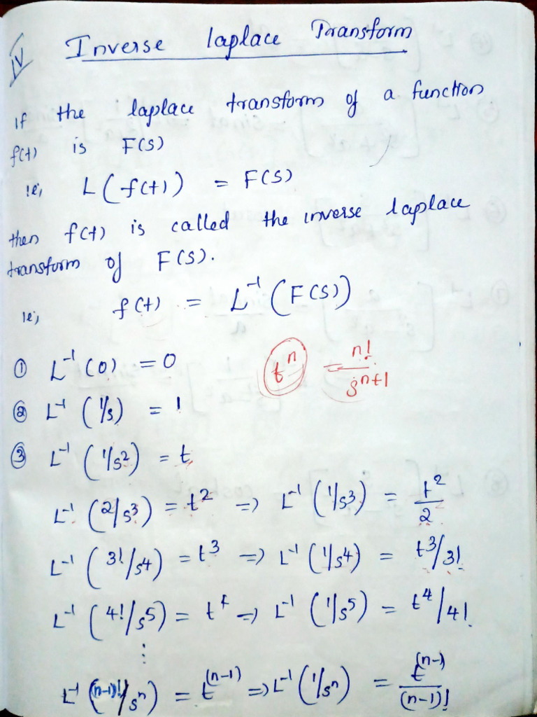 Chapter 4-Part 2 - The Laplace Transform | PDF