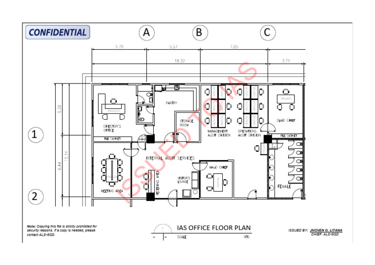 IAS Office Floor Plan Layout | PDF