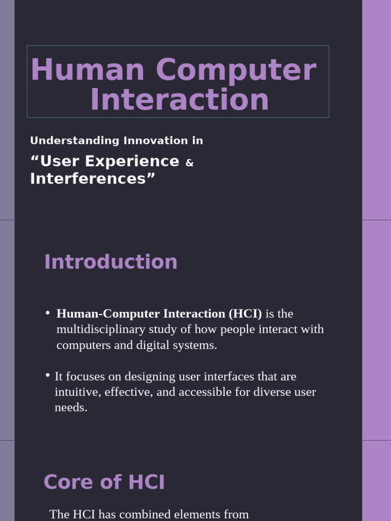 Human Computer Interaction | PDF