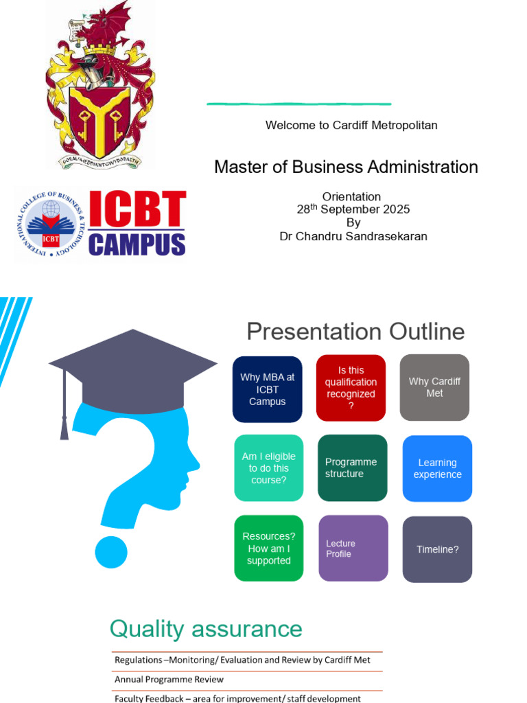 MBA Orientation SEPT 2025 | PDF | Master Of Business Administration ...