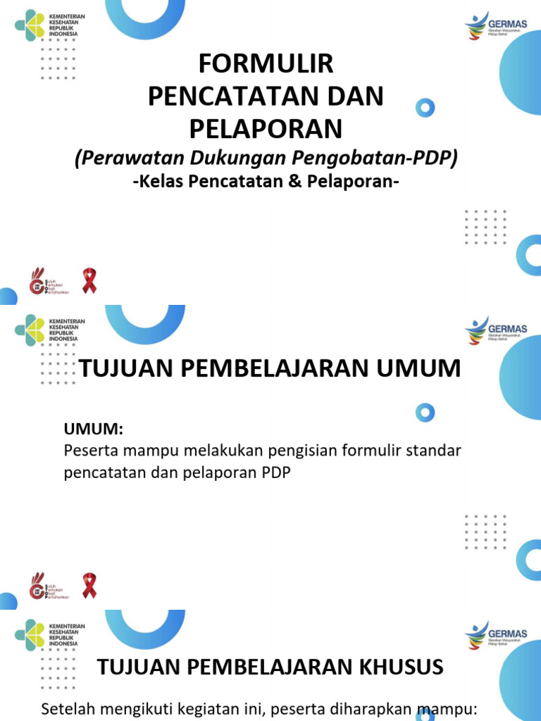 Pencatatan Dan Pelaporan PDP | PDF