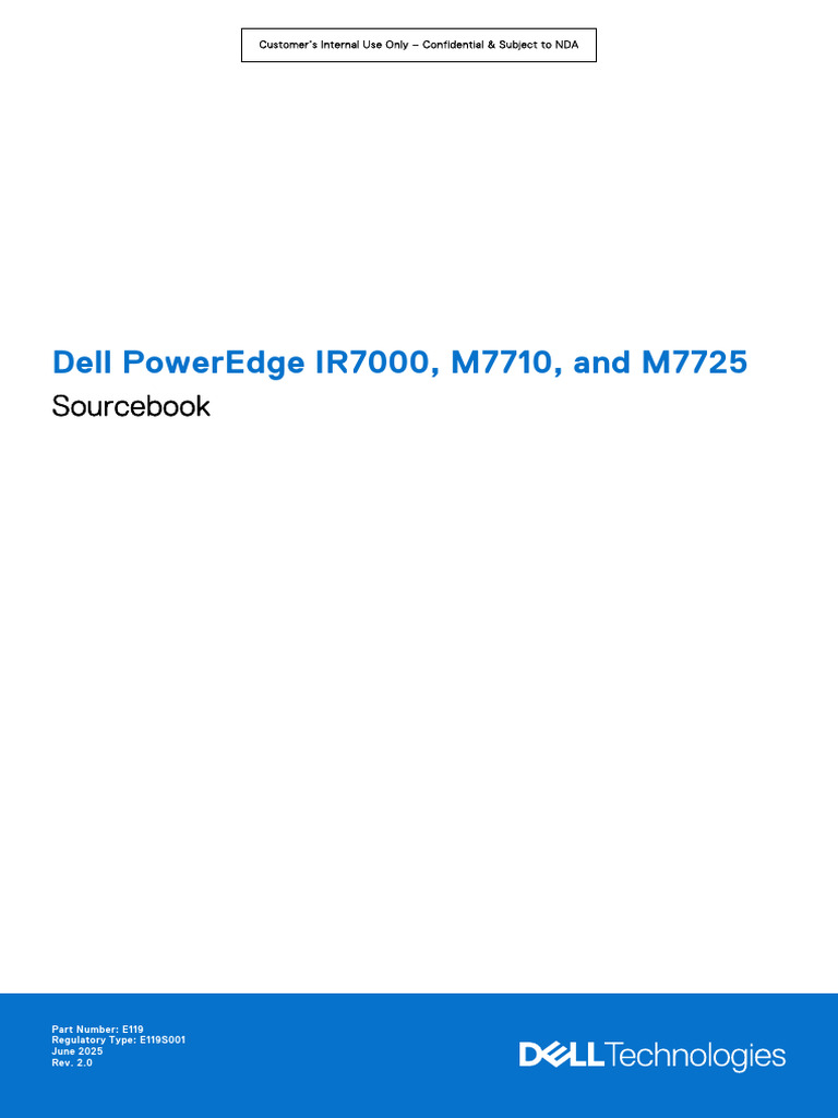 Poweredge m7725 Sourcebook | PDF | Power Supply | Computer Engineering