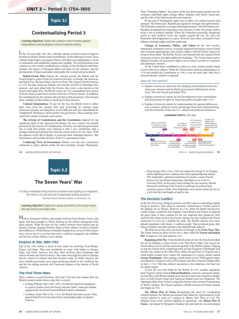 AMSCO AP US History Textbook CH 3.1-3.5 | PDF | Kingdom Of Great ...