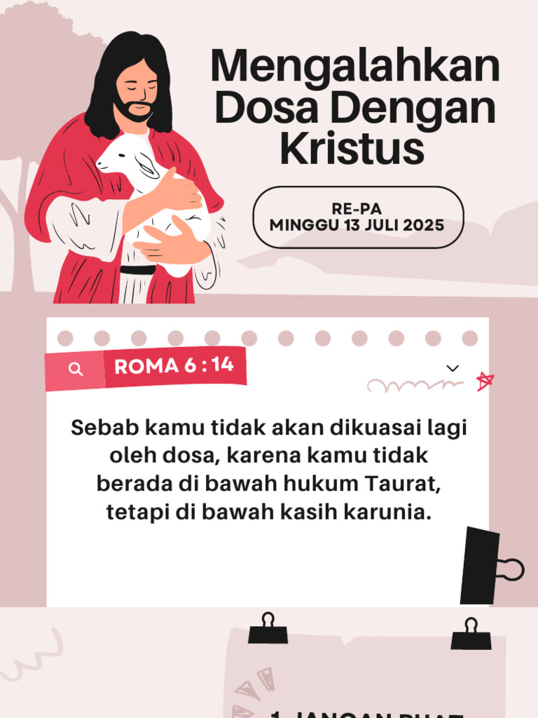 Red Illustration Christian Faith Church Sermon Presentation - 20250713 ...