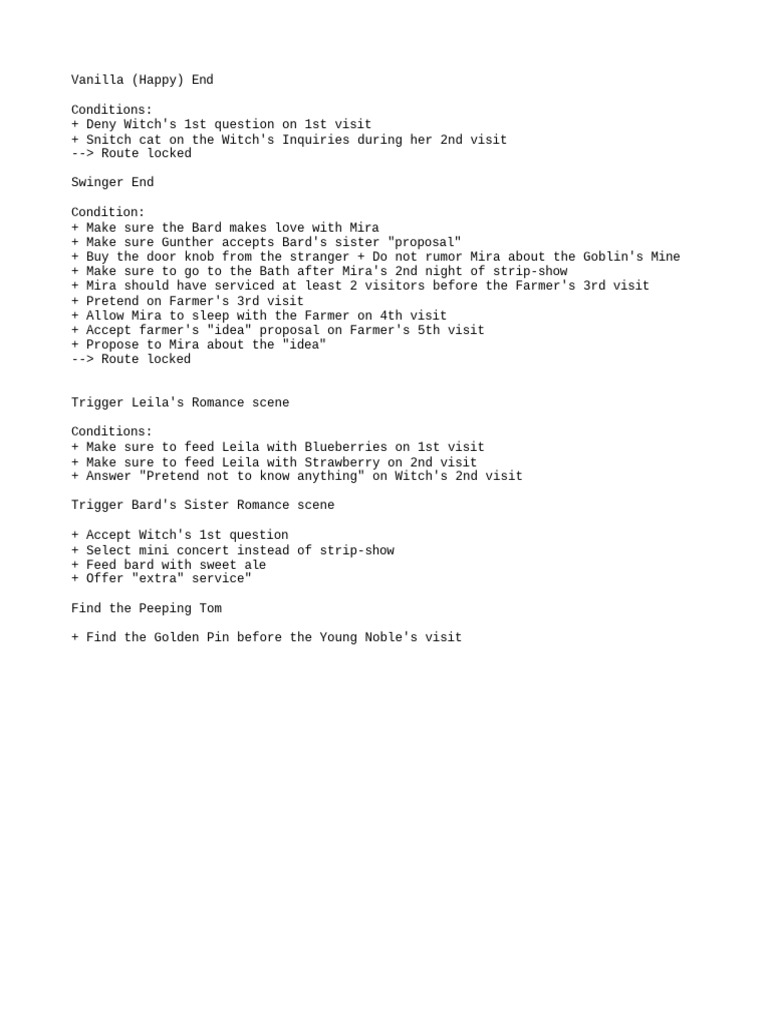 Adelaide Inn Remake: All Endings Guide | PDF