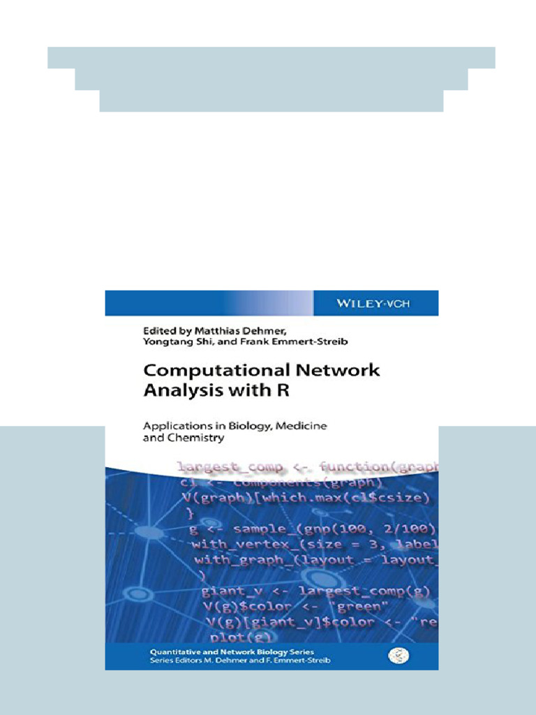 Computational Network Analysis With R Applications in Biology Medicine ...