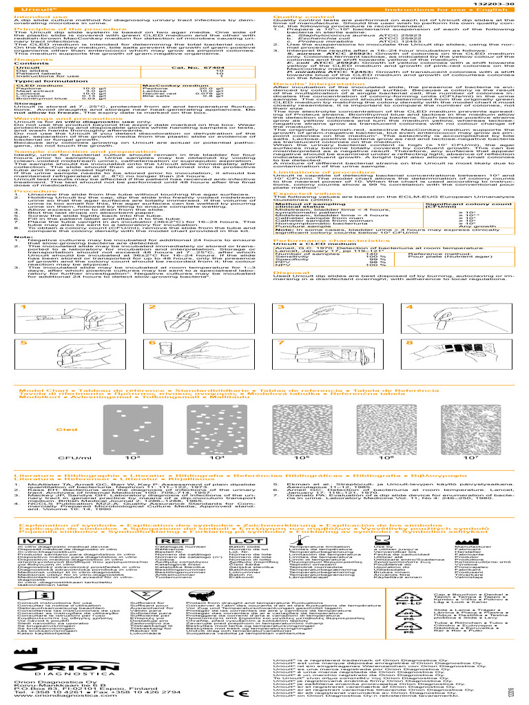 Insert Uricult Ifu | PDF | Microbiology