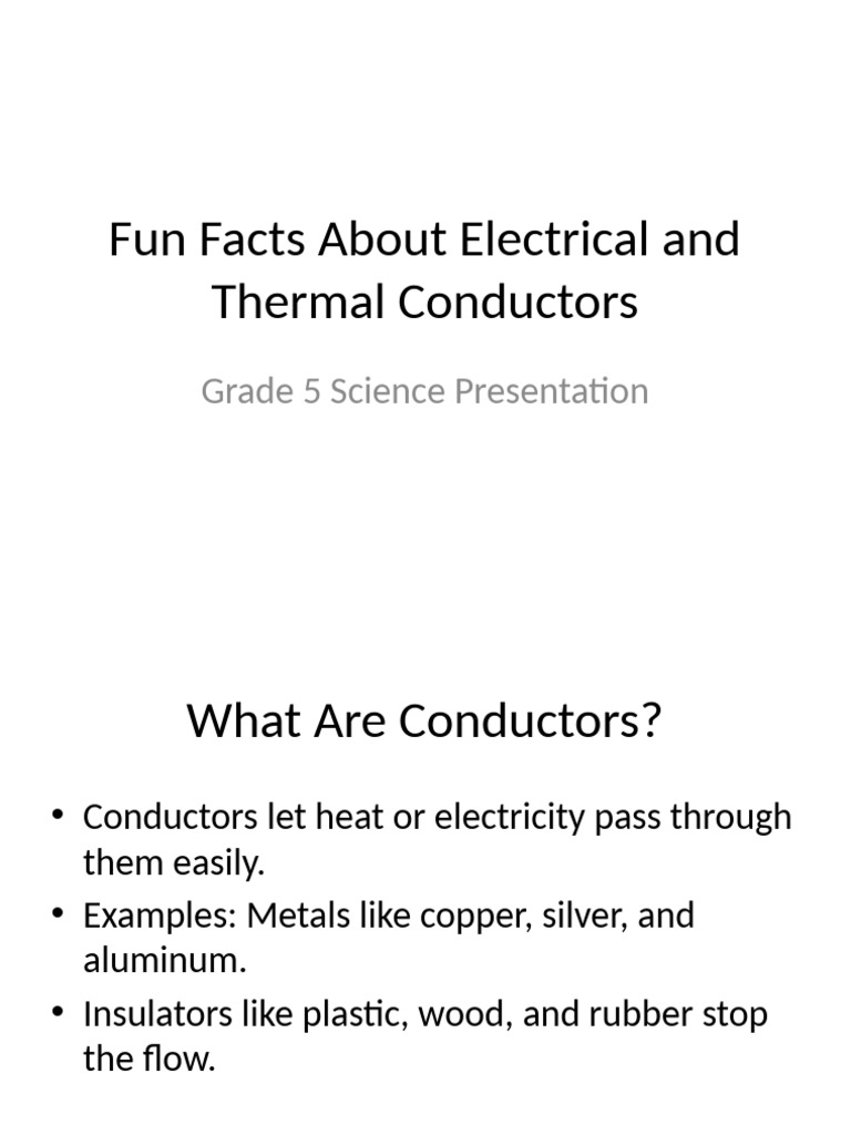 Fun Facts About Conductors | PDF