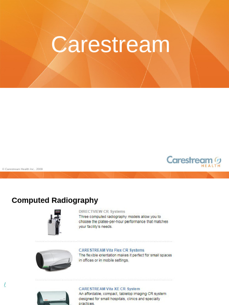 Carestream Introduction | PDF