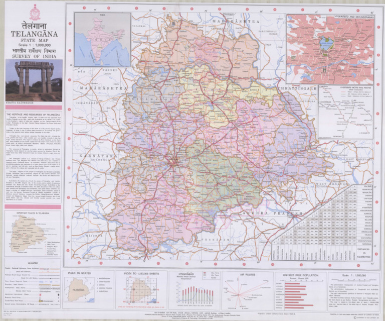 Telangana Map | PDF