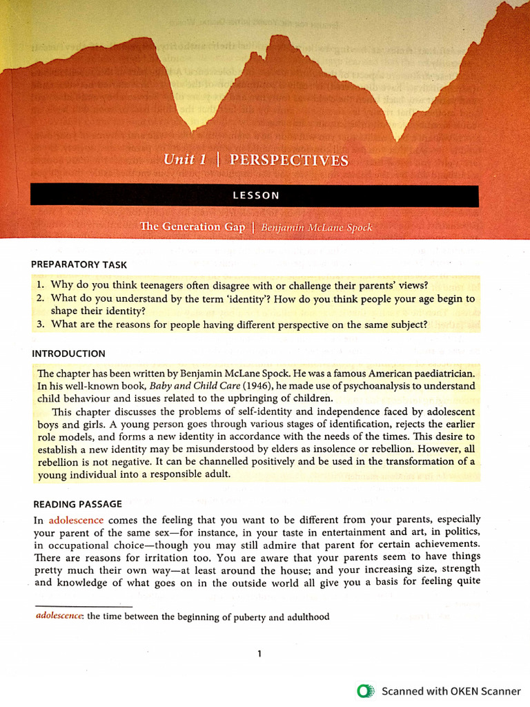 Unit 1 English | PDF